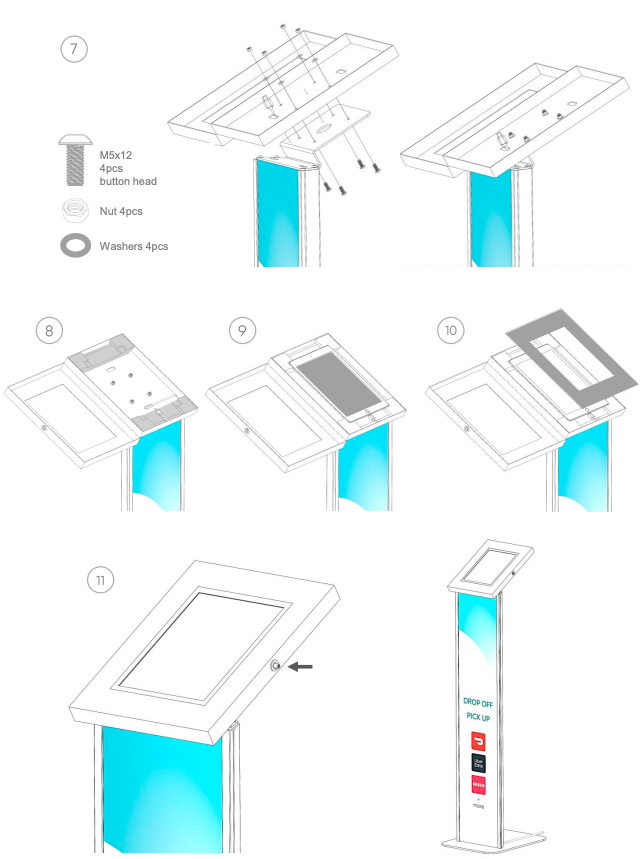 Kiosk Stand Installation Instructions